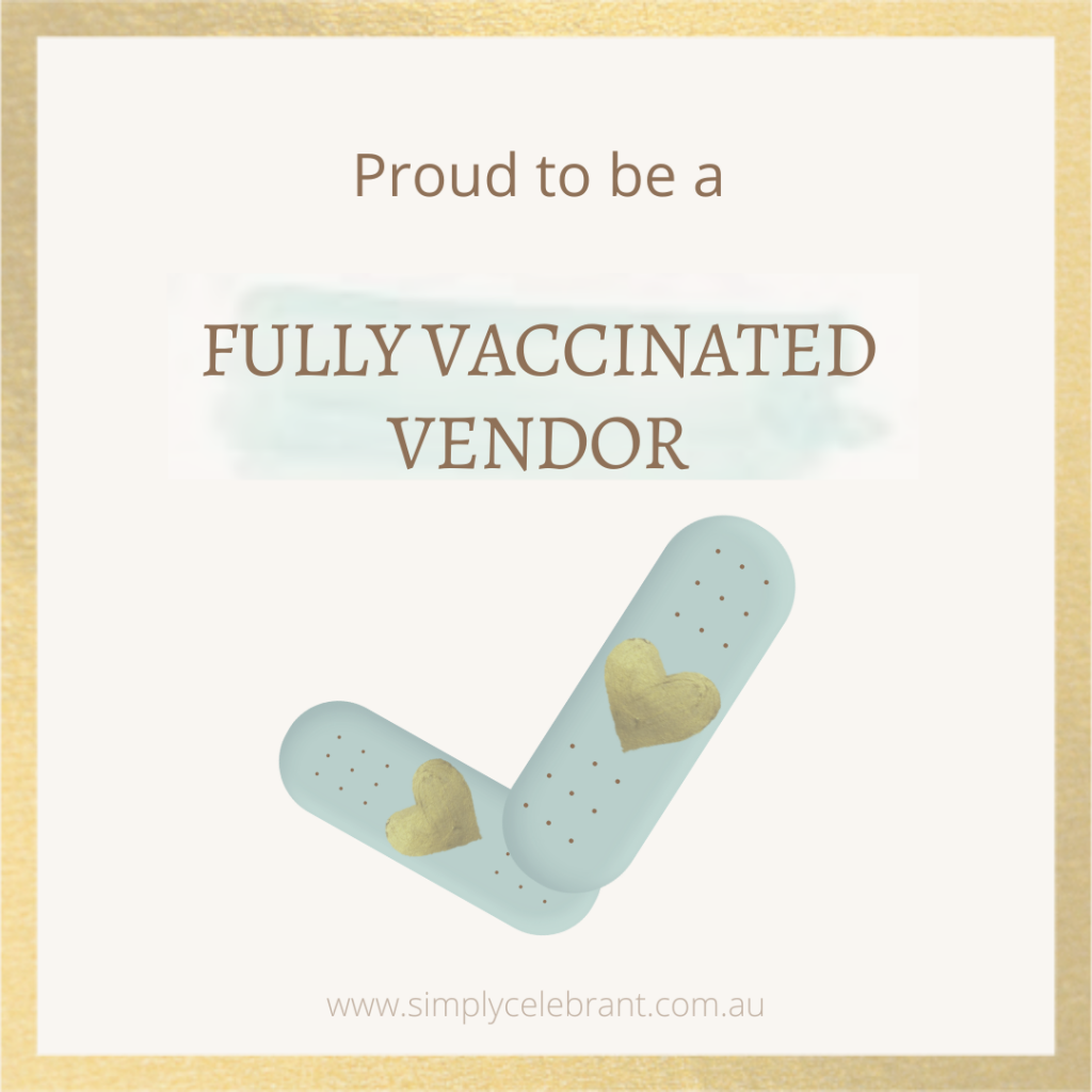 Fully vaxxed vendor - Meriki Comito | Marriage Celebrant Melbourne
